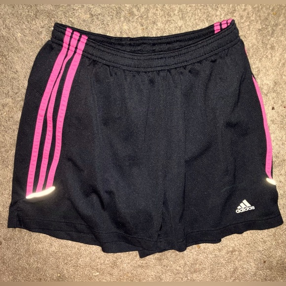 adidas | Shorts | Adidas 3 Stripe Black Climlite Shorts Womens Size ...